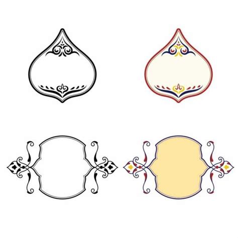 Vector Floral Rectangle Frame 2