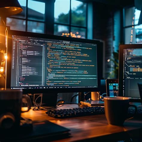 Premium Photo Code Mastery Programmers In Office Craft Java Scripts