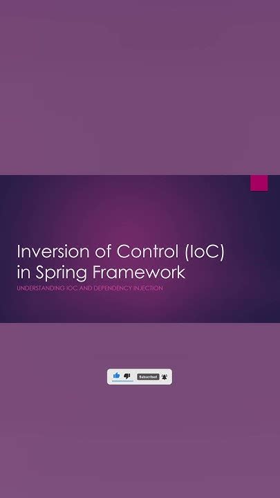 Spring Boot Interview Question What Is Ioc In A 1 Minute Shorts