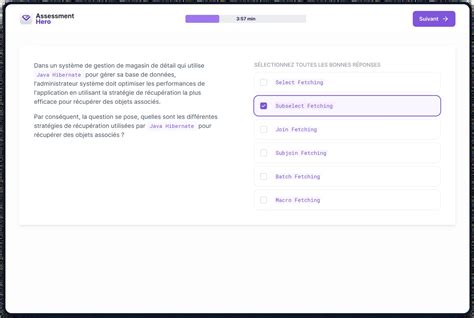 Java Hibernate Test En Ligne Évaluation Des Compétences