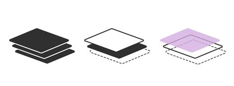 Layers Materials Stack 2 3 4 Level Surface Icon Vector Image
