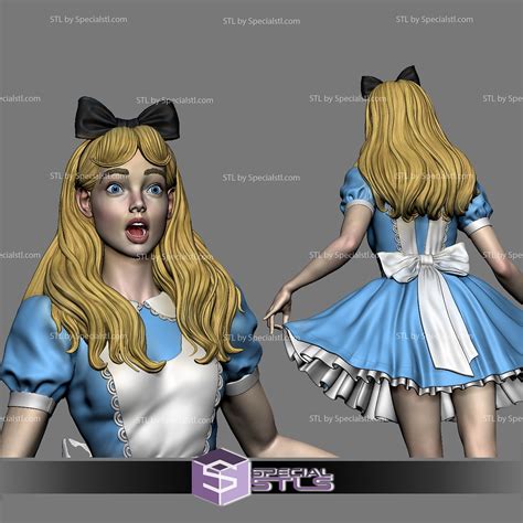 Alice In Wonderland V4 Amazing Face Stl Files 3d Printing Figurine