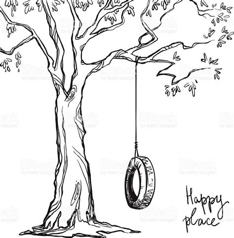 Tree Swing Drawing At PaintingValley Com Explore Collection Of Tree Swing Drawing