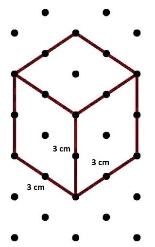 Draw An Isometric Sketch Of A Cube Having An Edge Of Units