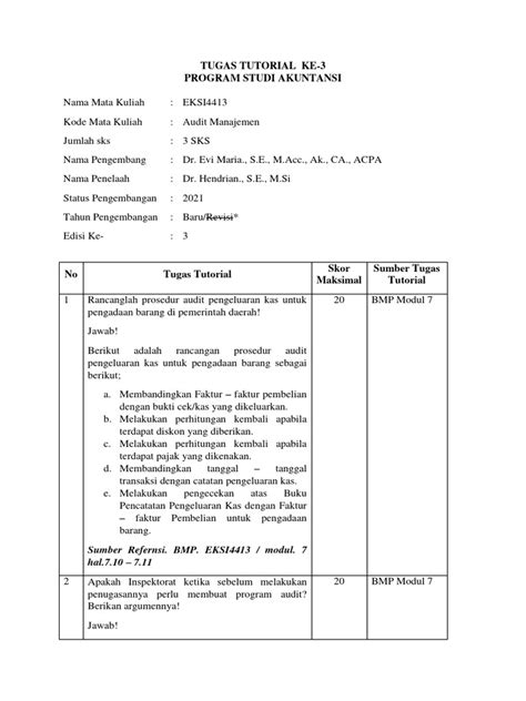 Tugas 3 Audit Manajemen Pdf