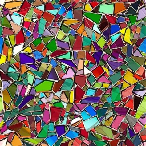 Premium Photo A Close Up Of A Colorful Mosaic Tile Background Generative Ai