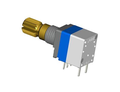Single Or Dual Gang Rotary Potentiometer Plastic Metal Shaft Pcb Lug 0 05w Power Rating 10 000