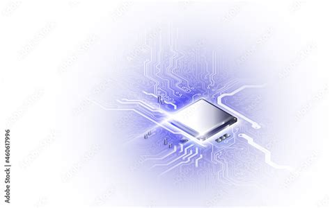 Abstract Technology Chip Processor Background Circuit Board And Html