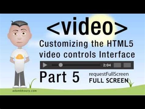 Learn HTML Custom Video Player Controls JavaScript Full Screen Tutorial Mind Luster