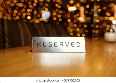 6 Thousand Restaurant Table Setting Reserved Royalty Free Images