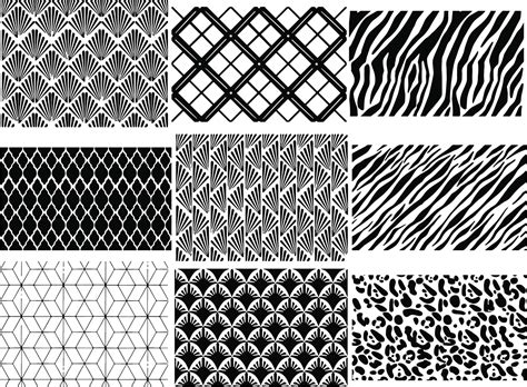 Set Seamless Abstract Geometric Vector Ornament Textile 11126772 Vector