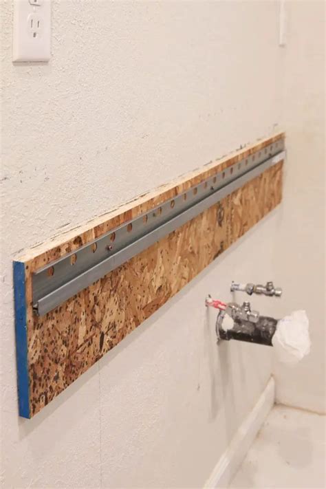 How We Installed Our Floating Vanity The Wood Grain Cottage