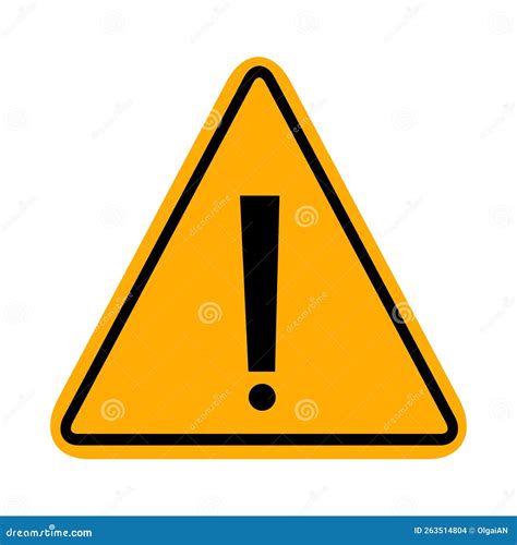 A Triangular Warning Symbol With An Exclamation Mark Vector Illustration Stock Vector