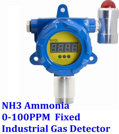 Nh3 Ammonia Fixed Gas Detector With Display Alarm Industrial Monitor 0 Nh3 Ammonia Fixed Gas Detector With Display Alarm Industrial Monitor 0