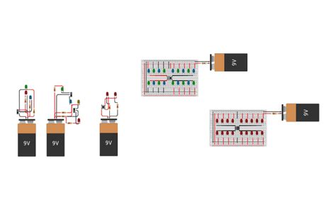 Circuit Design Electrical Lights Tinkercad