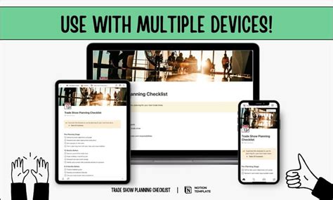 Notion Trade Show Planning Checklist Template Template Road
