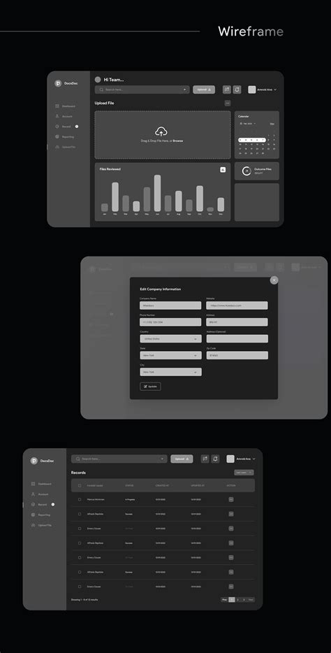 Document Management Dashboard Admin Panel UI Design On Behance