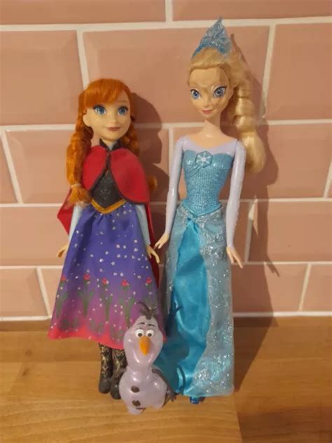 Disney Princess Frozen Elsa Anna Olaf Dolls Mattel Barbie Size Picclick Uk