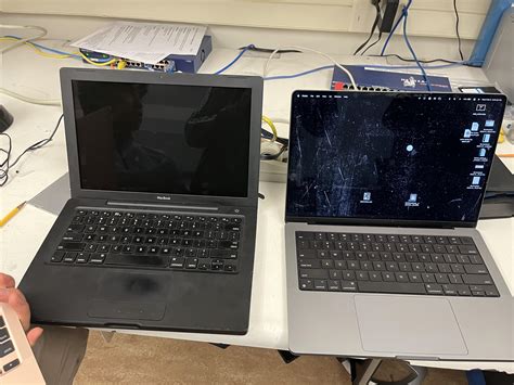 14 Years Of Mac Evolution The One On The Left Is An Early 2007 13in Macbook And The Right Is A