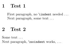 Indentation How To Indent First Paragraph Once In KOMA Script TeX LaTeX Stack Exchange