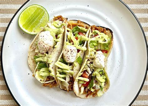 Vegan Bbq Shredded Tofu Tacos