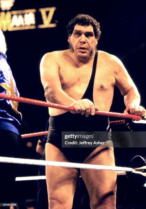 Wrestler André René Roussimoff Best Known As Andre The Giant In The