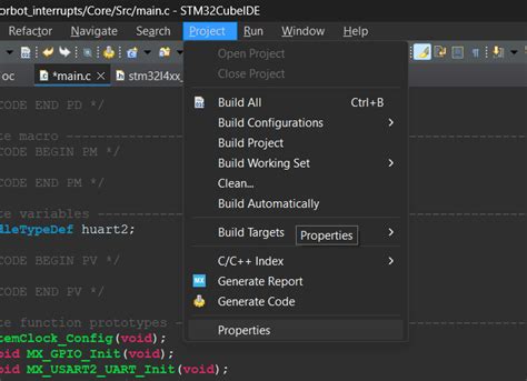 Solved Stm32cubeide Auto Complete Ctrlspace Not Prop