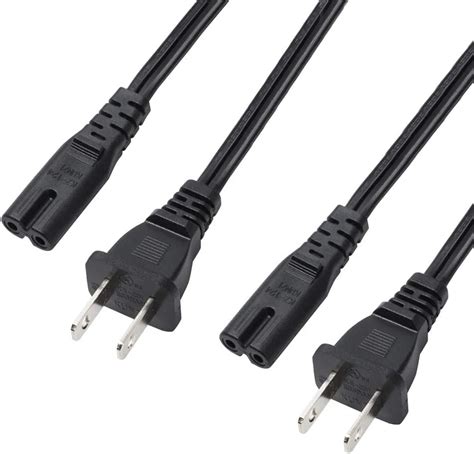 6ft Us Power Supply Cord Nema 1 15p Iec 60320 C7 Polarized Figure 8 Power Cord Ul Listed Buy