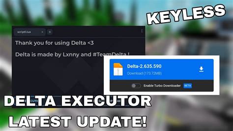 Keyless Delta Mobile Executor Latest Version Released No Crash Or Lag Delta V2 635