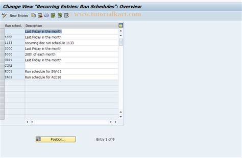 OBC SAP Tcode C FI Maintain Table T