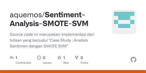 Github Aquemossentiment Analysis Smote Svm Source Code Ini Merupakan Implementasi Dari