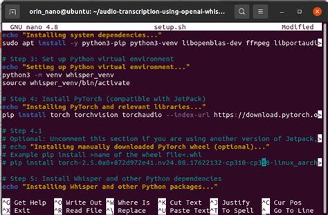 Nvidia Jetson Orin Nano Audio Transcription Using Openai Whisper