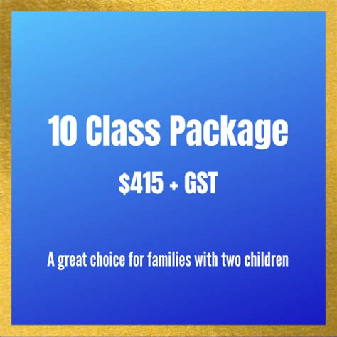 10 Class Pass Lil Bettas Bc