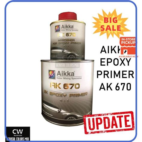⭐ [100 Original] ⭐ Ak 670 2k Epoxy Primer Hardener 41 Diy Primer Untuk Besi Metal Primer Besi