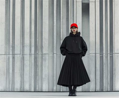 6 Maxi Skirt Outfit Ideas With Oversized Hoodies And Baseball Caps