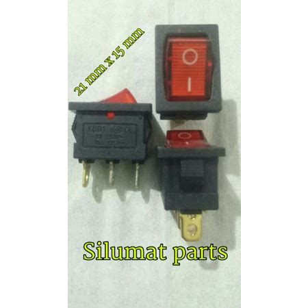 Jual Rocker Switch Lampu Saklar Switch Swit Karaoke Lampu 3 Pin 3 Kaki Saklar Kecil