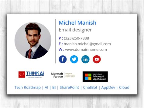 Clickable HTML Email Signature Upwork