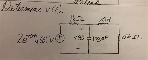 solved solve for v t using s domain circuit analysis