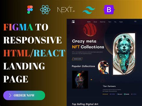 Figma To Html React Js Next Js Bootstrap Tailwind Css Landing Page Upwork
