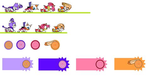Las 4 Hacen Una Carrera De Spin Dash By Kleytzer On Deviantart
