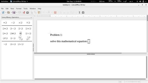 Libreoffice Writer Equation Editor Writing Mathematical Formulas