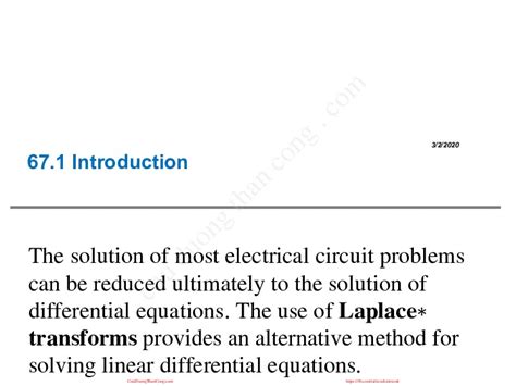 Pdf Toán Ứng Dụng Trong Kỹ Thuật Đh Sư Phạm Kỹ Thuật Hồ Chí Minh Lecturelaplace Transform