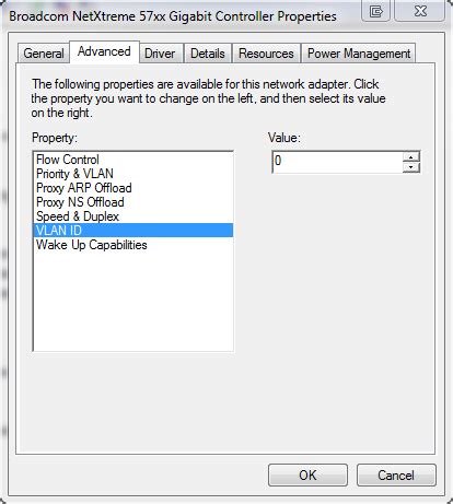 Set VLAN ID On A Network Adapter In Windows 7