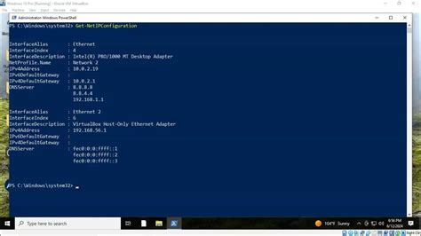 Obtaining Ip Information Using Windows Powershell Youtube
