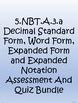 Decimal Standard Word Expanded Form Expanded Notation Assessment Bundle