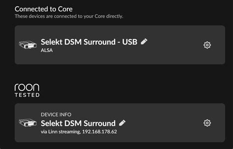 Linn Selekt Dsm Usb Dropout Support Roon Labs Community