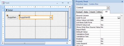 Ms Access 2007 Limit Values In A Combo Box