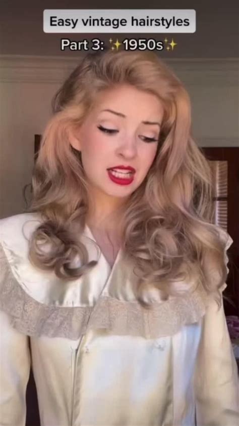 Easy Vintage Hairstyle 1950s Hairstyle Pinup Hairstyle Retro Hairstyle