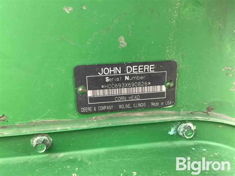 2001 John Deere 693 Corn Head Agriculture Bigiron