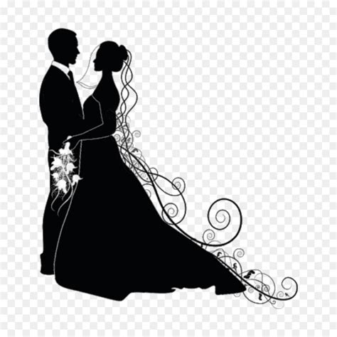 Wedding Silhouette Vector 1625567 Clipart Library